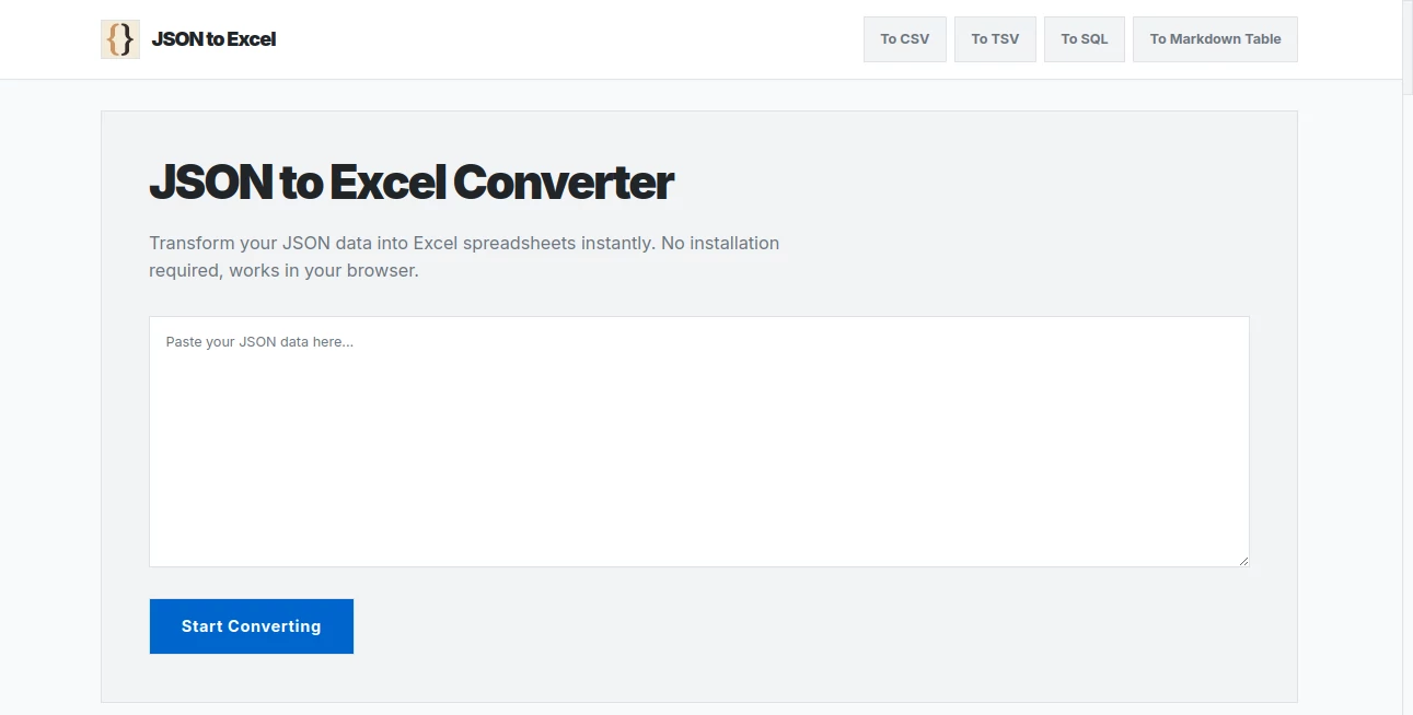 JSON to Excel : JSON to Excel instantly converts JSON data into clean, shareable Excel ...